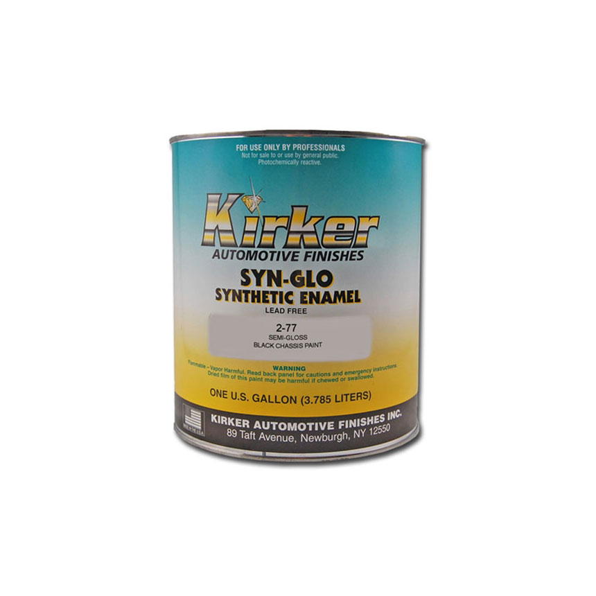 Black Paint Gallon Kirker Syn-Glo 1 Gallon Flat Black Synthetic Enamel ...