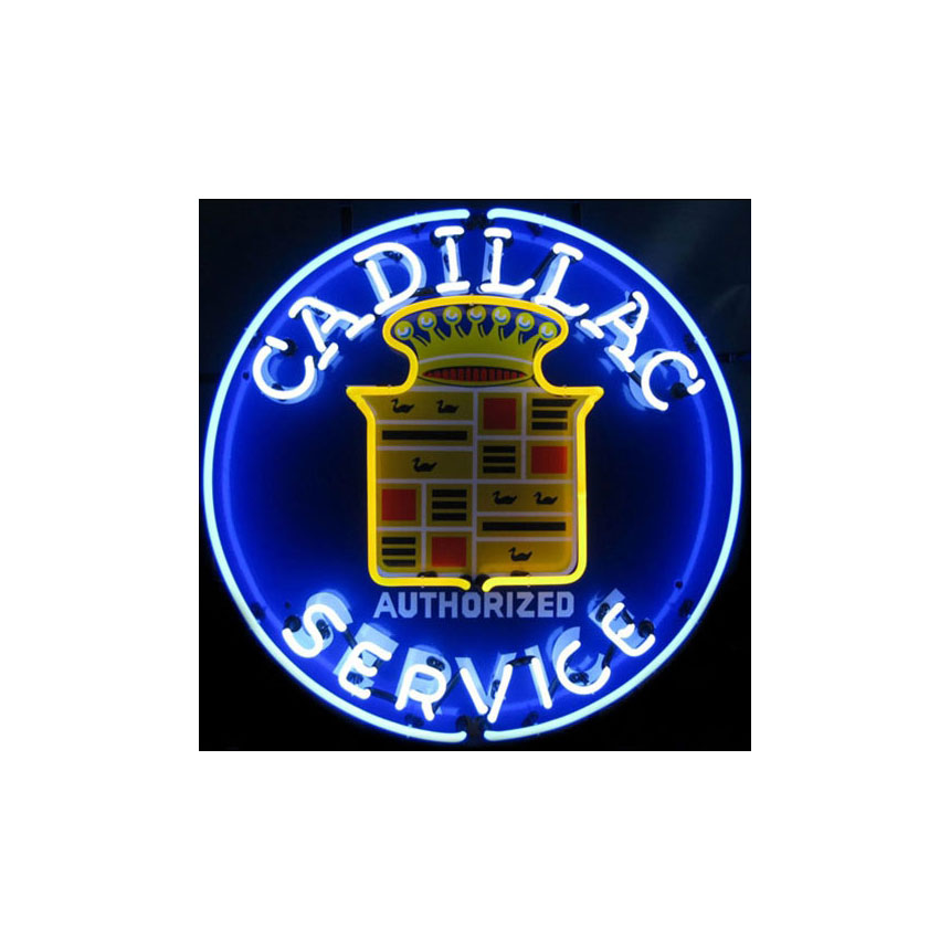 Neonetics Cadillac Service Neon Sign - 5CADSR, Neon Signs: Auto Body ...