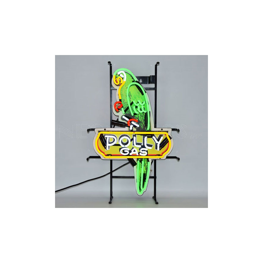 Neonetics Shaped Polly Gas Neon Sign with Backing - 5POLLY, Neon Signs ...