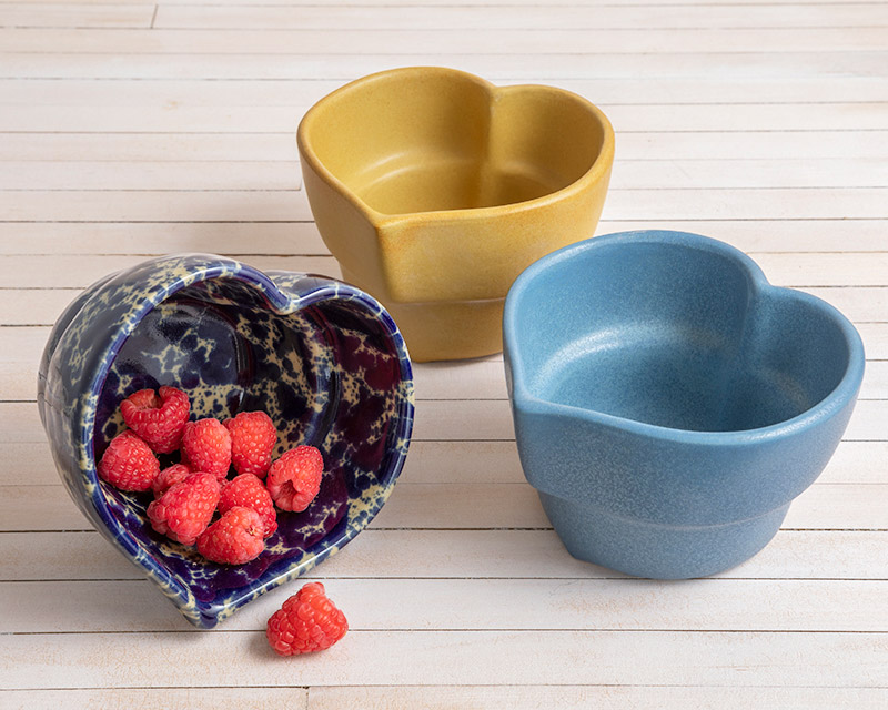 Heart Baker Bowl pottery heart dish | Bennington Potters
