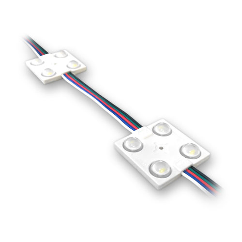 4 Chip RGBW LED Sign Module with Lens 12VDC - Ecolocity LED