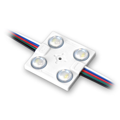 4 Chip RGBW LED Sign Module with Lens 12VDC - Ecolocity LED