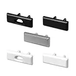 Plastic End Caps for MICRO-PLUS Aluminum Extrusions - Ecolocity LED