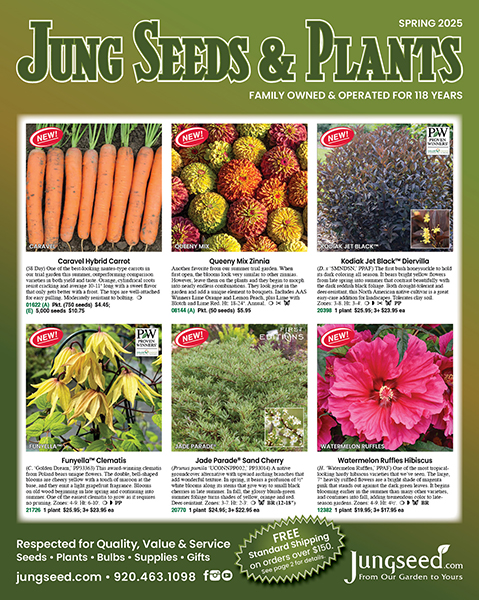 Spring 2025 Jung Seed Catalog, : Horticultural Products & Services