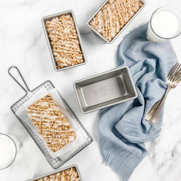 Mini Bread Loaf Pan Set of 4, USA Made Bakeware | Lehman's