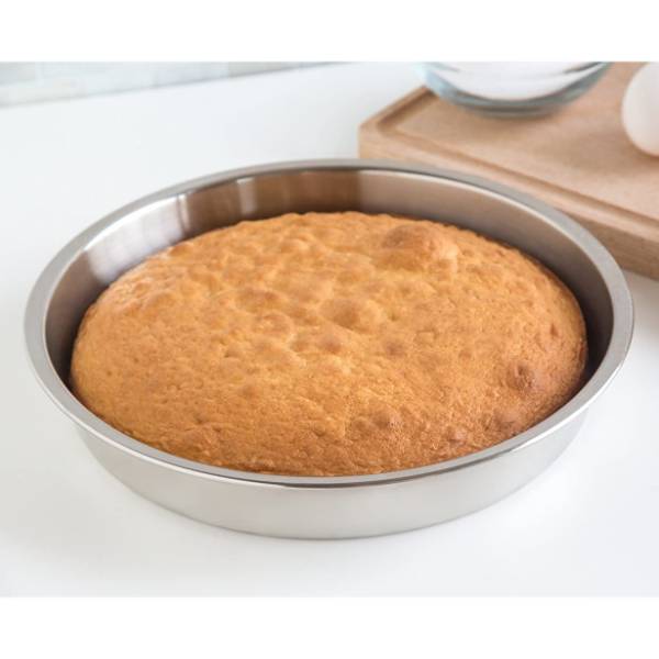 Round Cake Pan 9 - Stainless Steel | Lehman's