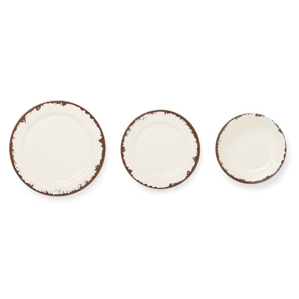 Rustic Melamine Dinnerware Set of 12 | Lehman's