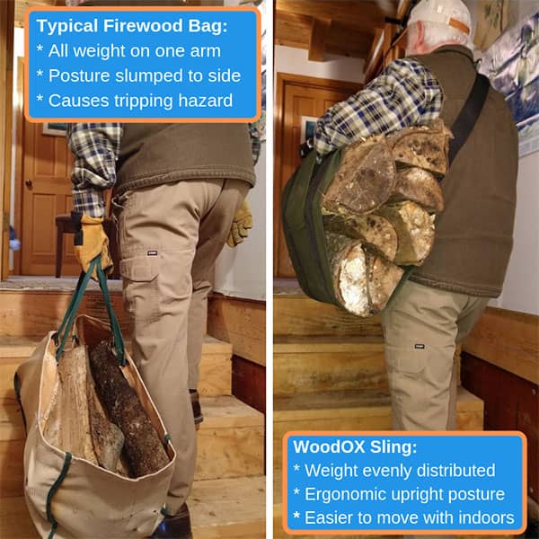 WoodOX Sling, Firewood Carrier | Lehman's