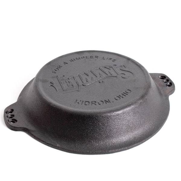 Cast Iron Pie Pan with Crimped Edges, Baking | Lehman's