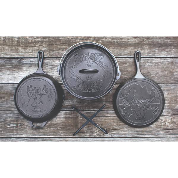 Lodge Cast Iron Wildlife Series 5-Piece Set | Lehman's