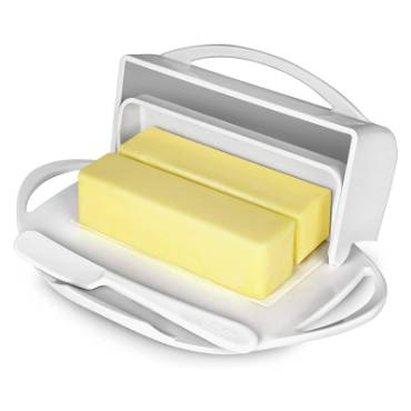 Butterie Flip-Top Butter Dish with Spreader | Lehman's