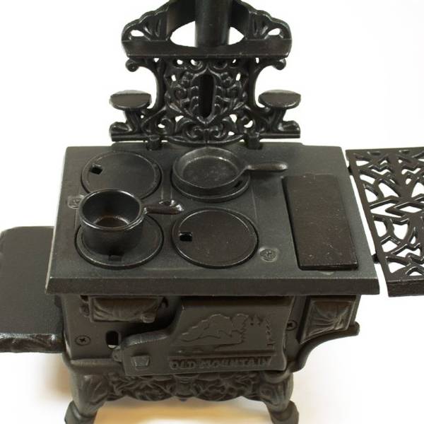 Mini Cast Iron Wood Cook Stove, Indoor Play - Lehman's