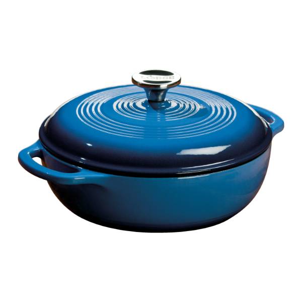 Lodge Enameled Cast Iron 3qt. Dutch Oven, Cast Iron Cookware - Lehman's
