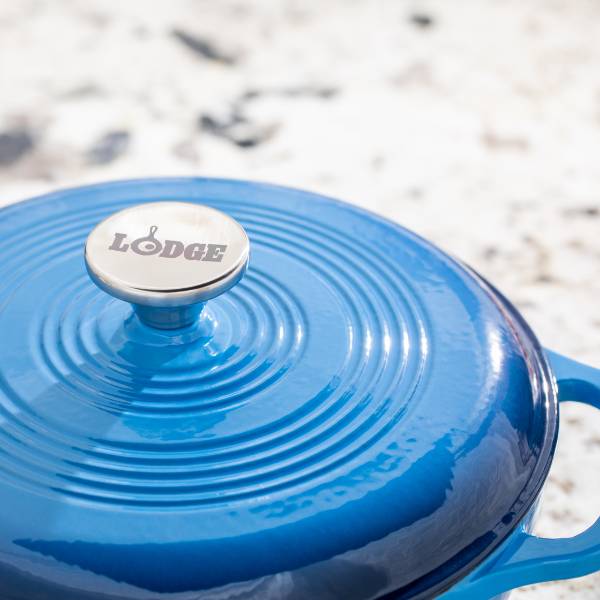 Lodge Enameled Cast Iron 3qt. Dutch Oven, Cast Iron Cookware - Lehman's