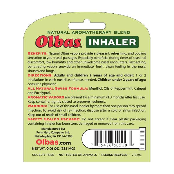 Olbas All-Natural Inhaler | Lehman's