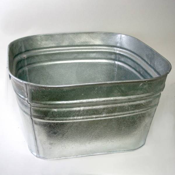 Galvanized Wash Tub - 15.5 Gallons, Washers and Wash Day Accessories ...