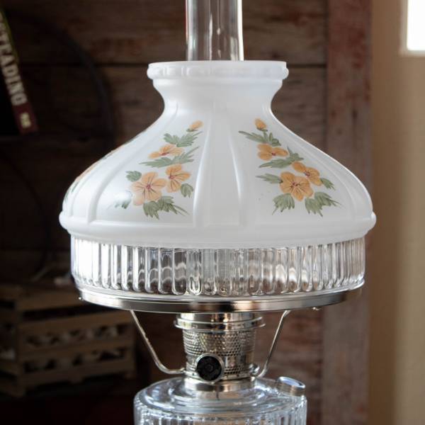 Aladdin Buttercups Glass Oil Lamp Shade | Lehman's