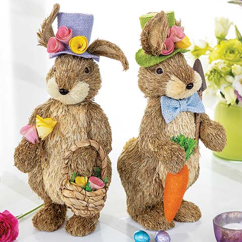 Dapper Bunny Couple: Olive & Cocoa