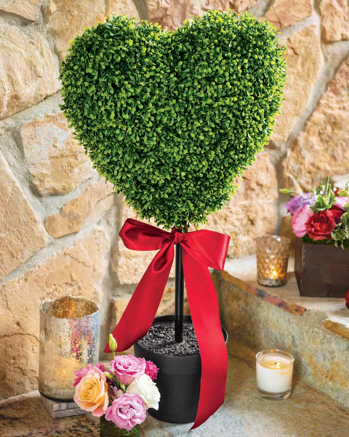 Heart Boxwood Topiary, All Gifts: Olive & Cocoa, LLC